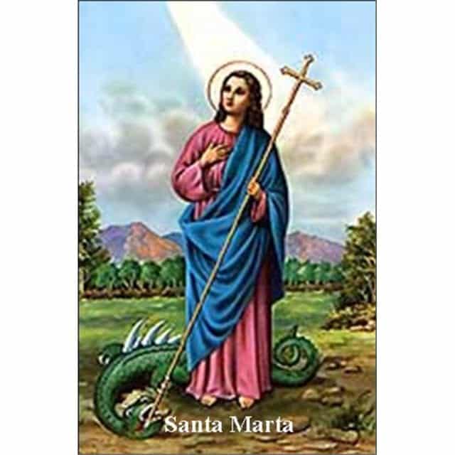 Estampa de Santa Marta Plastificada - Tienda esotérica MagiColom