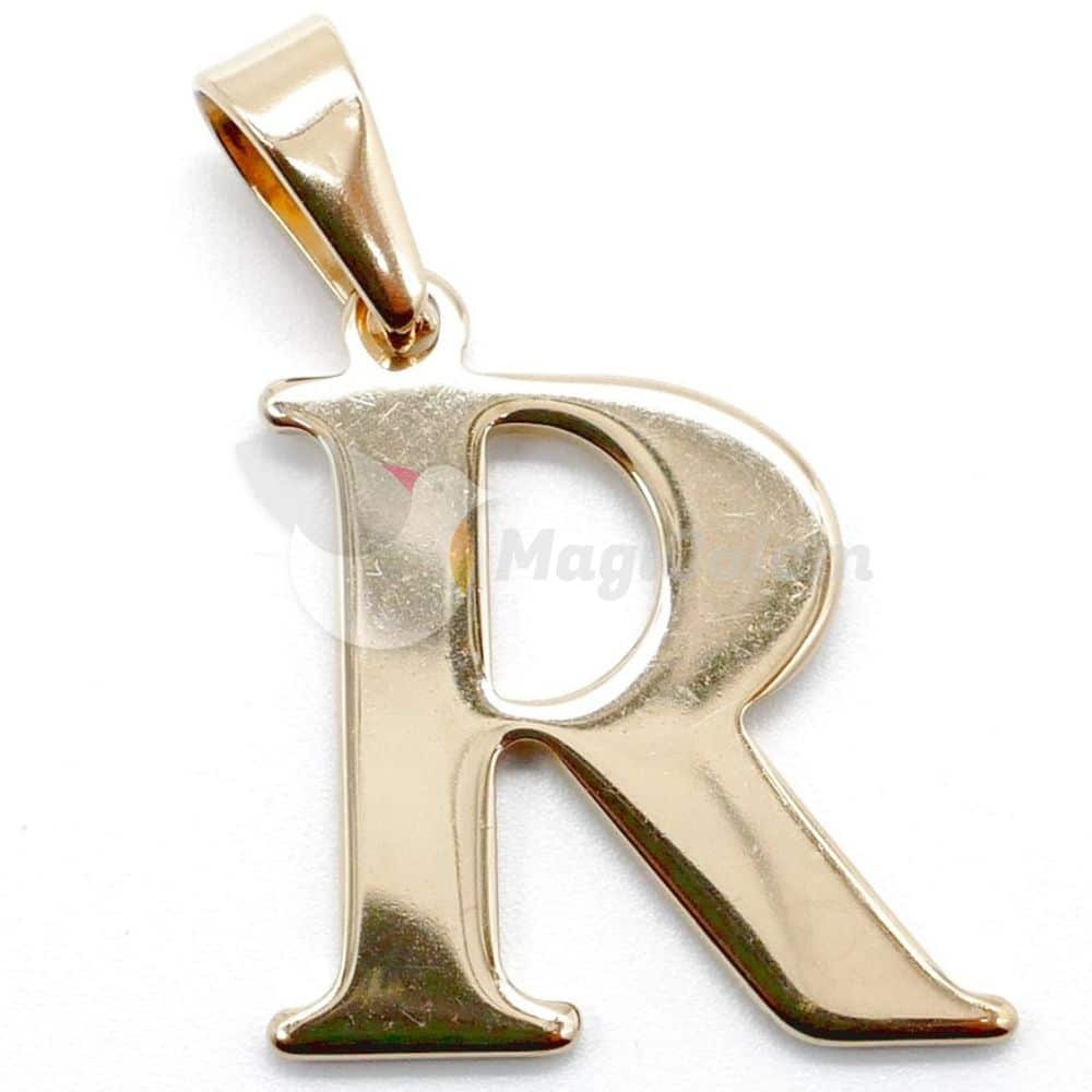 Colgante Letra R de Acero - Tienda esotérica MagiColom
